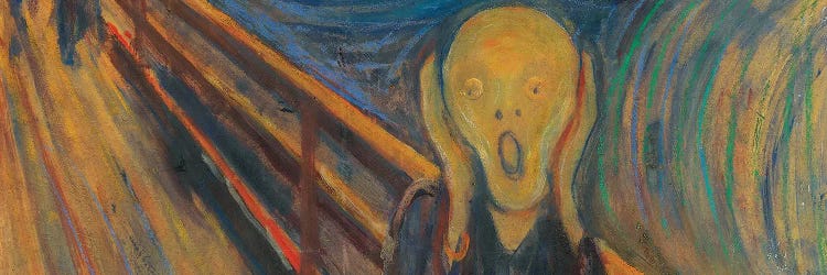 The Scream, 1893 (Oil, Tempera & Past - Canvas Wall Art | Edvard Munch