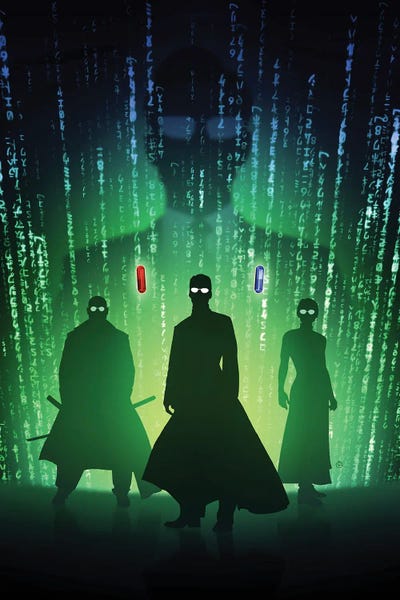 The Matrix (Film Series) Characters Canvas Art | iCanvas