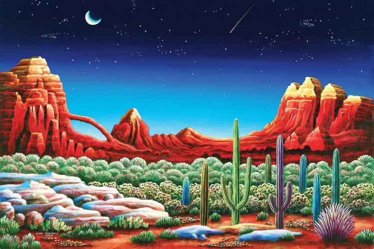 Red Rocks V Canvas Wall Art by Andy Russell | iCanvas