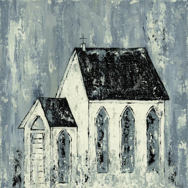 Abstract Church Canvas Wall Art by Ashley Bradley | iCanvas