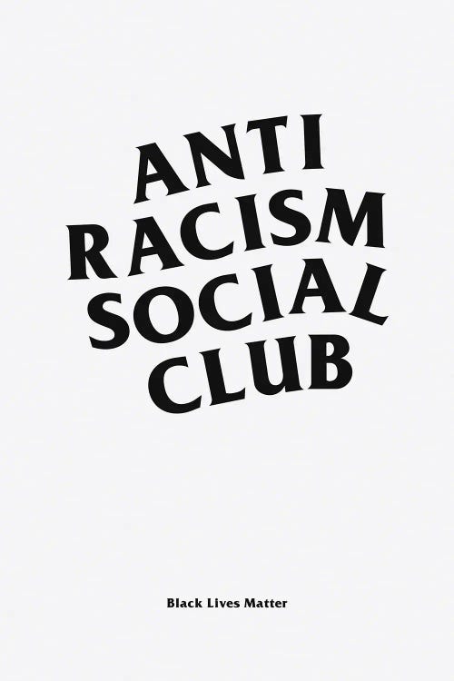 Anti Racism Social Club I Canvas Wall Art by avesix | iCanvas