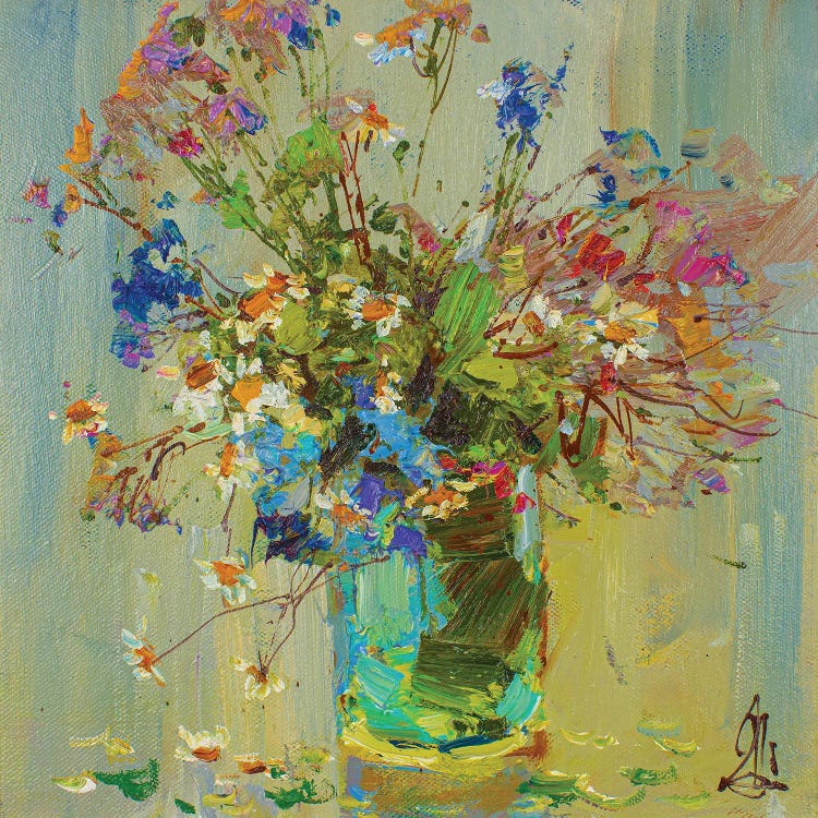 Field Flowers Canvas - Canvas Wall Art | Sergey Alexandrovich Pozdeev