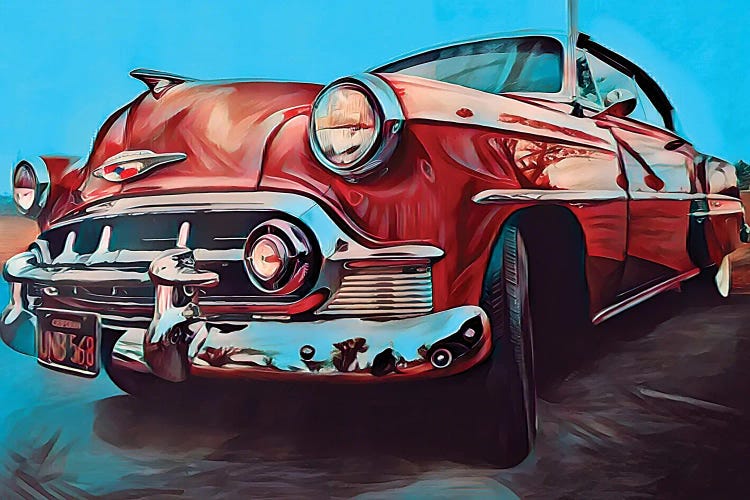 American Dream Car IV Canvas Wall Art by J.Bello Studio | iCanvas