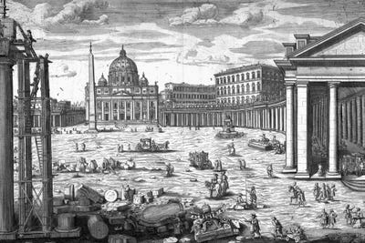 Interior of St. Peter's, Rome, - Canvas Print | Giovanni Paolo Panini