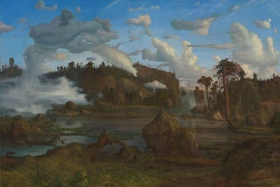 The Tarn, 1865 Canvas Wall Art by Lars Hertervig | iCanvas