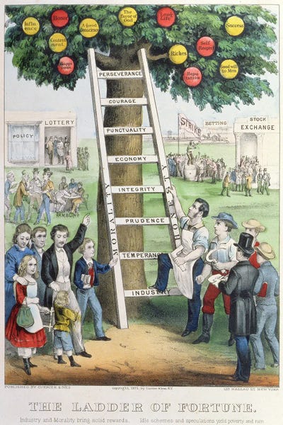 Map Of The United States In 1861, O - Canvas Artwork | American School