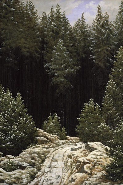 The Tree of Crows, 1822 Canva - Canvas Print | Caspar David Friedrich