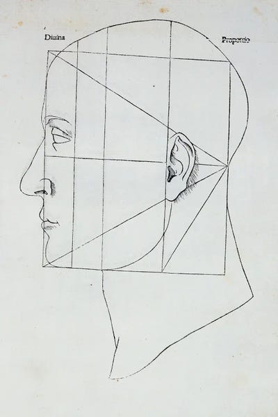 Human Face Profile Sketch