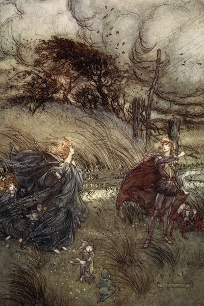 Brunnhilde (Illustration From Richard - Canvas Print | Arthur Rackham