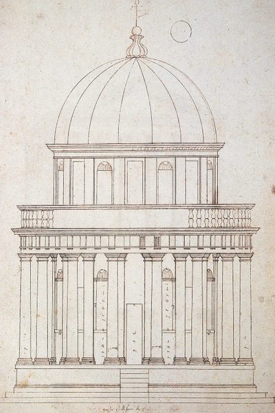 Bramante Tempietto Draw