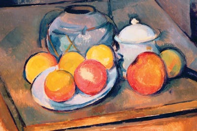Fruit Bowl Canvas Art by Paul Cezanne | iCanvas