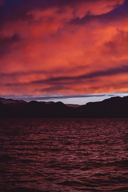 Sunset Over Lake Canvas Wall Art by Nik Rave | iCanvas