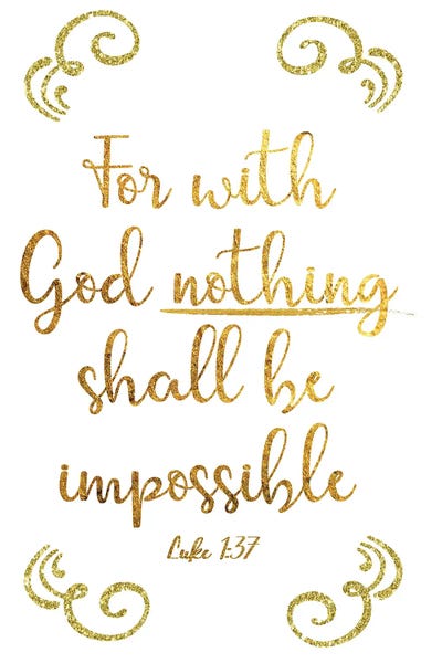 Luke 1:37 Art