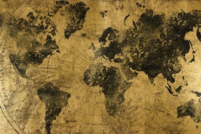 Modern Atlas Canvas Artwork by CAD Designs | iCanvas