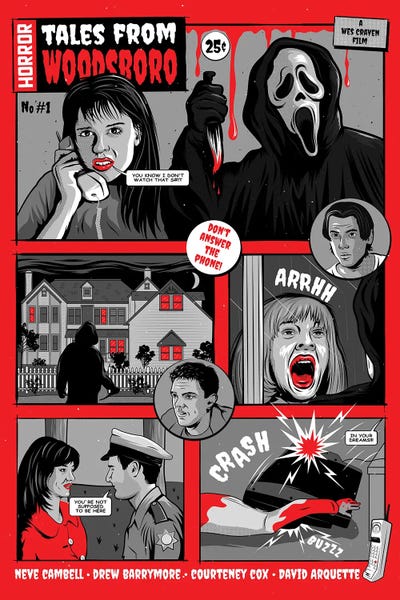 Scream (Film Series) Characters Canvas Artwork | iCanvas
