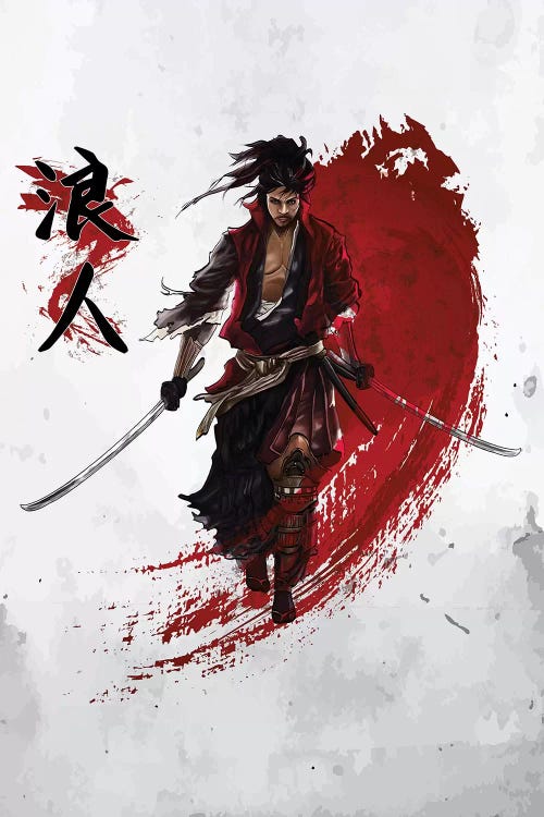 Ronin Samurai Canvas Wall Art by Cornel Vlad | iCanvas