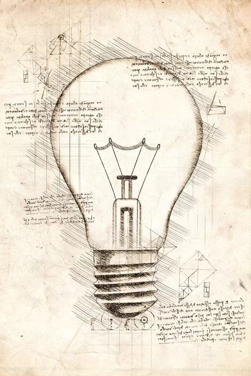 Light Bulb Canvas Wall Art by Cornel Vlad | iCanvas