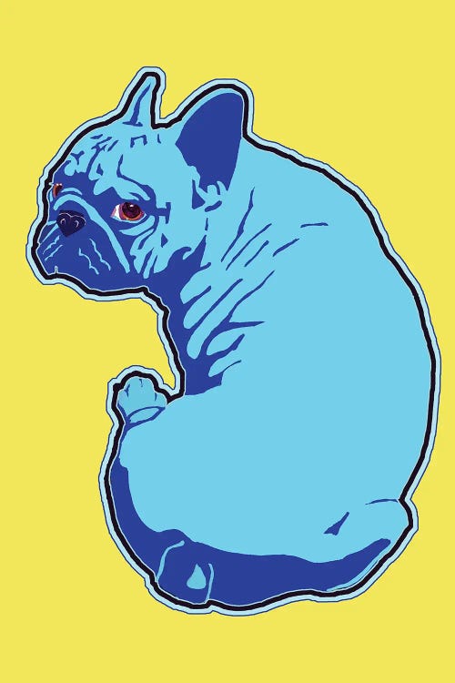 Frenchie Yellow Canvas Wall Art by Corey Plumlee | iCanvas