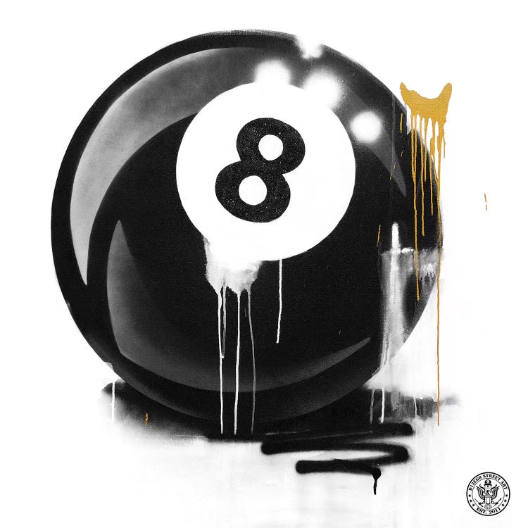 Lucky 8 Ball Canvas Wall Art by D13EGO | iCanvas
