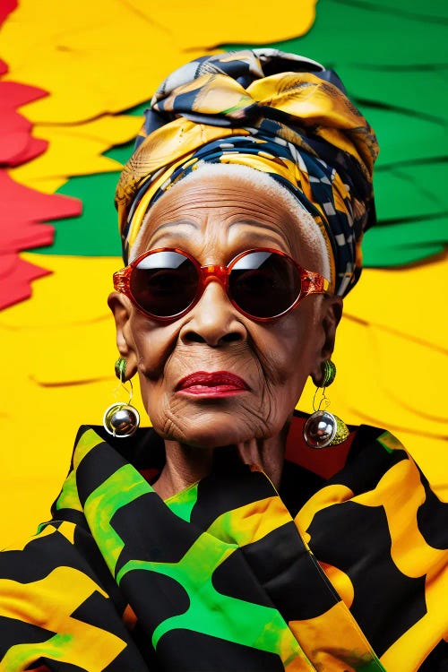 African Caribbean Queen I Canvas - Canvas Wall Art | Digital Wild Art