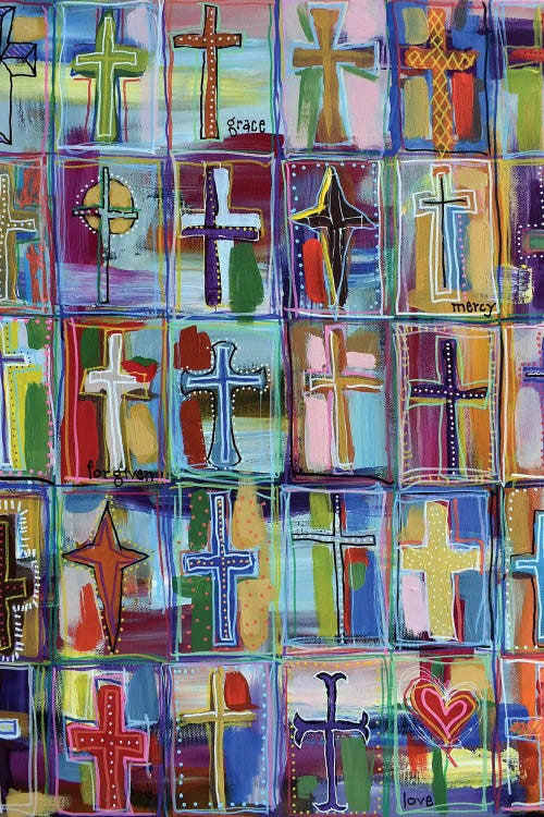Holy Cross Collage Canvas Wall Art by David Hinds | iCanvas