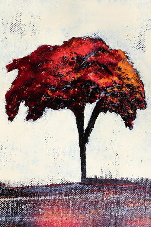 Red Tree. Canvas Wall Art by Donatella Marraoni | iCanvas