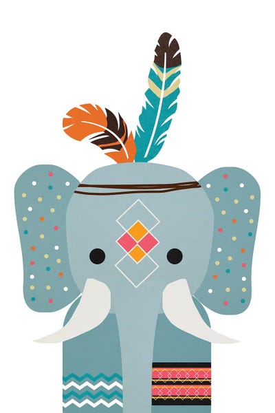Boho Elephant Art
