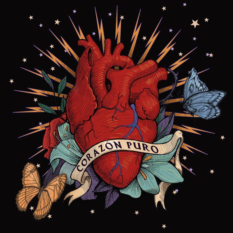 Corazon Puro Canvas Wall Art by Erika C. Brothers | iCanvas