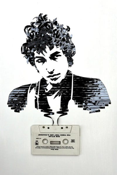 Bob Dylan Black And White Drawing