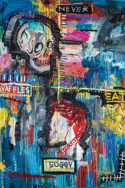 Never Eat Soggy Waffles Canvas Wall Art by Eddie Love | iCanvas