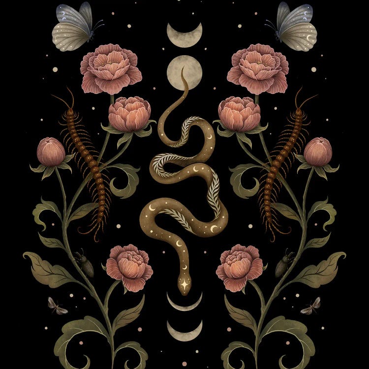 Serpentine Garden Canvas Wall Art by Episodic Drawing | iCanvas