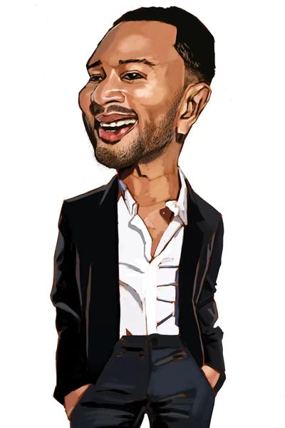 John Legend Canvas Print by Evan Williams | iCanvas