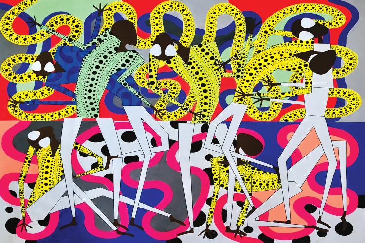 Funky Abstract XVI Canvas Wall Art by Frantisek Florian | iCanvas