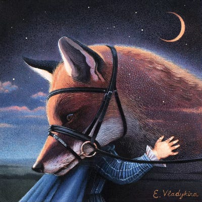 Goodbye Canvas Art Print by Foxy & Paper | iCanvas