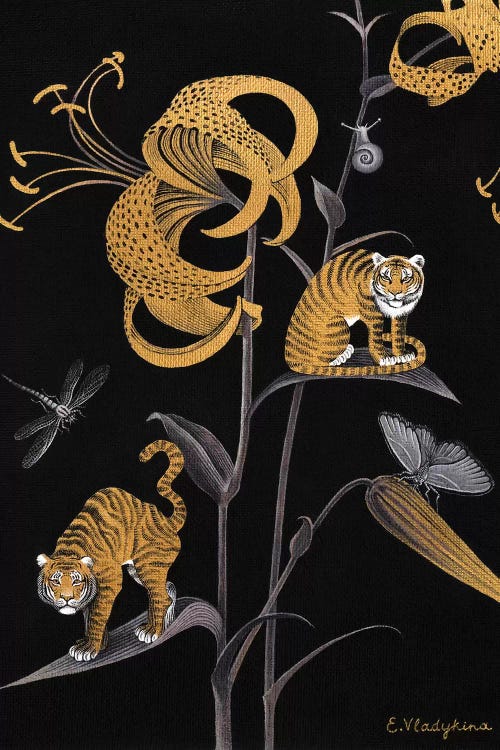 Tiger Lily Canvas Wall Art by Jade Merien | iCanvas