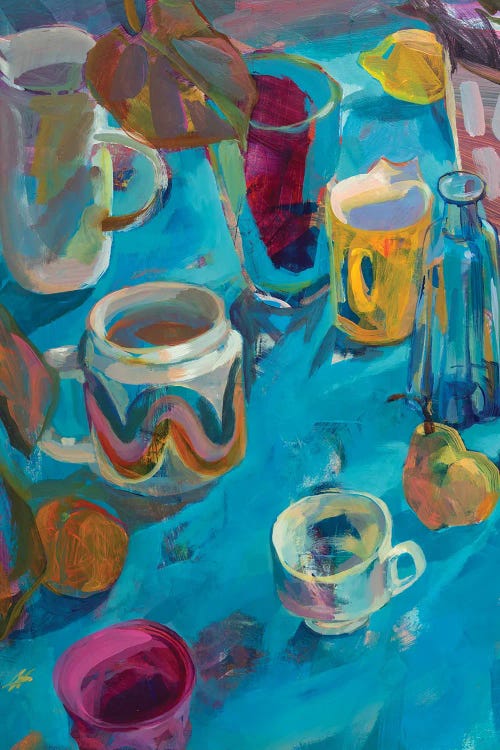 The Blue Table Canvas Wall Art by Gabriella Buckingham | iCanvas