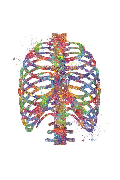 Rip Cage Canvas Wall Art by Genefy Art | iCanvas