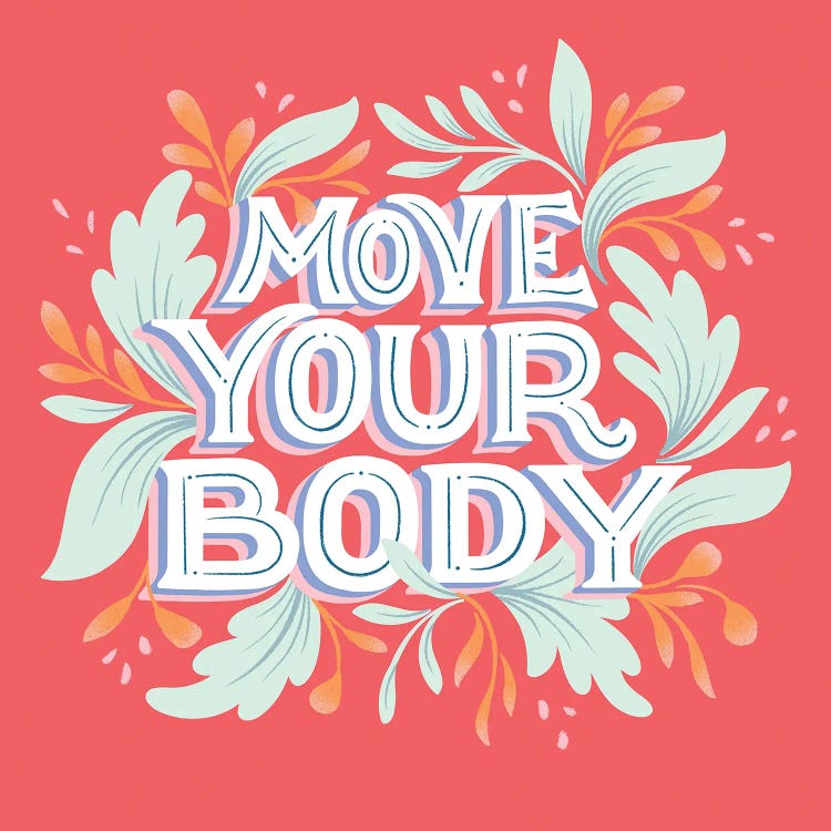 Move Your Body I Canvas Wall Art by Gia Graham | iCanvas