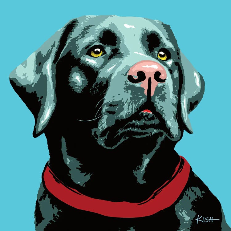 Black Lab Pop Art Custom Pop Highest Art Style Dog
