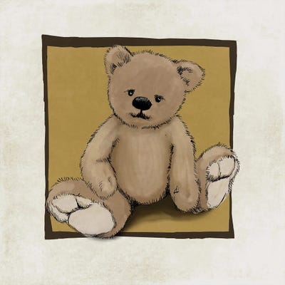 Vintage Teddy Bear Drawing