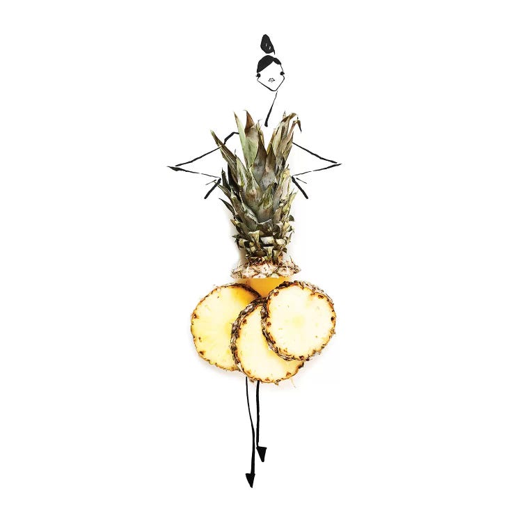 Mr. And Mrs. Pineapple Diptych Ca - Canvas Wall Art | Chelsea Victoria