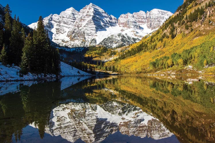 Maroon Bells Canvas Wall Art by Dan Ballard | iCanvas