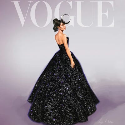 Vintage Vogue Audrey Hepburn