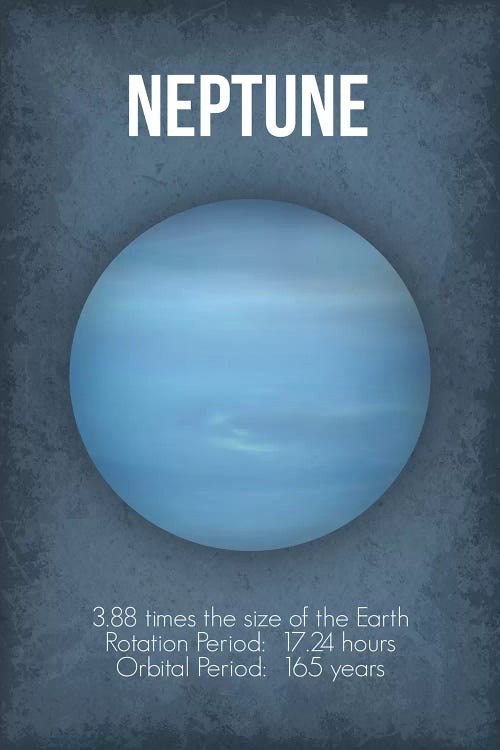 Neptune Canvas Wall Art by GetYourNerdOn | iCanvas