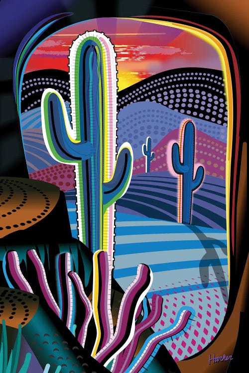 Desert Fiesta Canvas Wall Art by Charles Harker | iCanvas