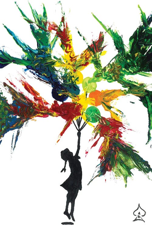 Exploding Balloons Canvas Wall Art by Andrew Harr | iCanvas