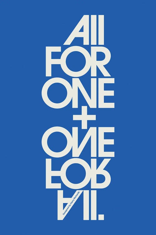 All For One And One For All Canvas - Canvas Wall Art | Harry Richards