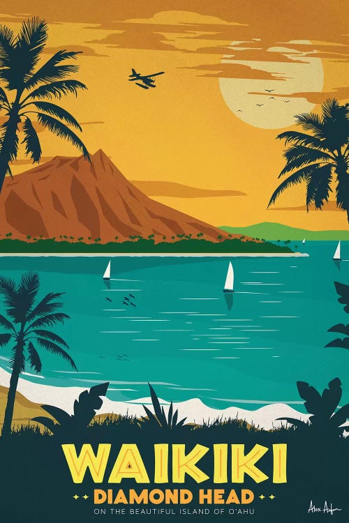 Waikiki Canvas Wall Art by IdeaStorm Studios | iCanvas