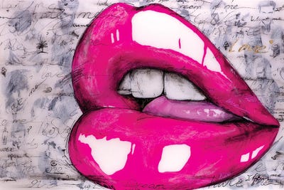 Lips Canvas Wall