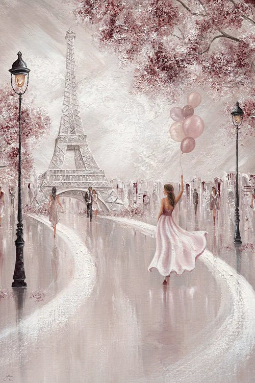Blushed, Parisian Dreams Canva - Canvas Wall Art | Isabella Karolewicz